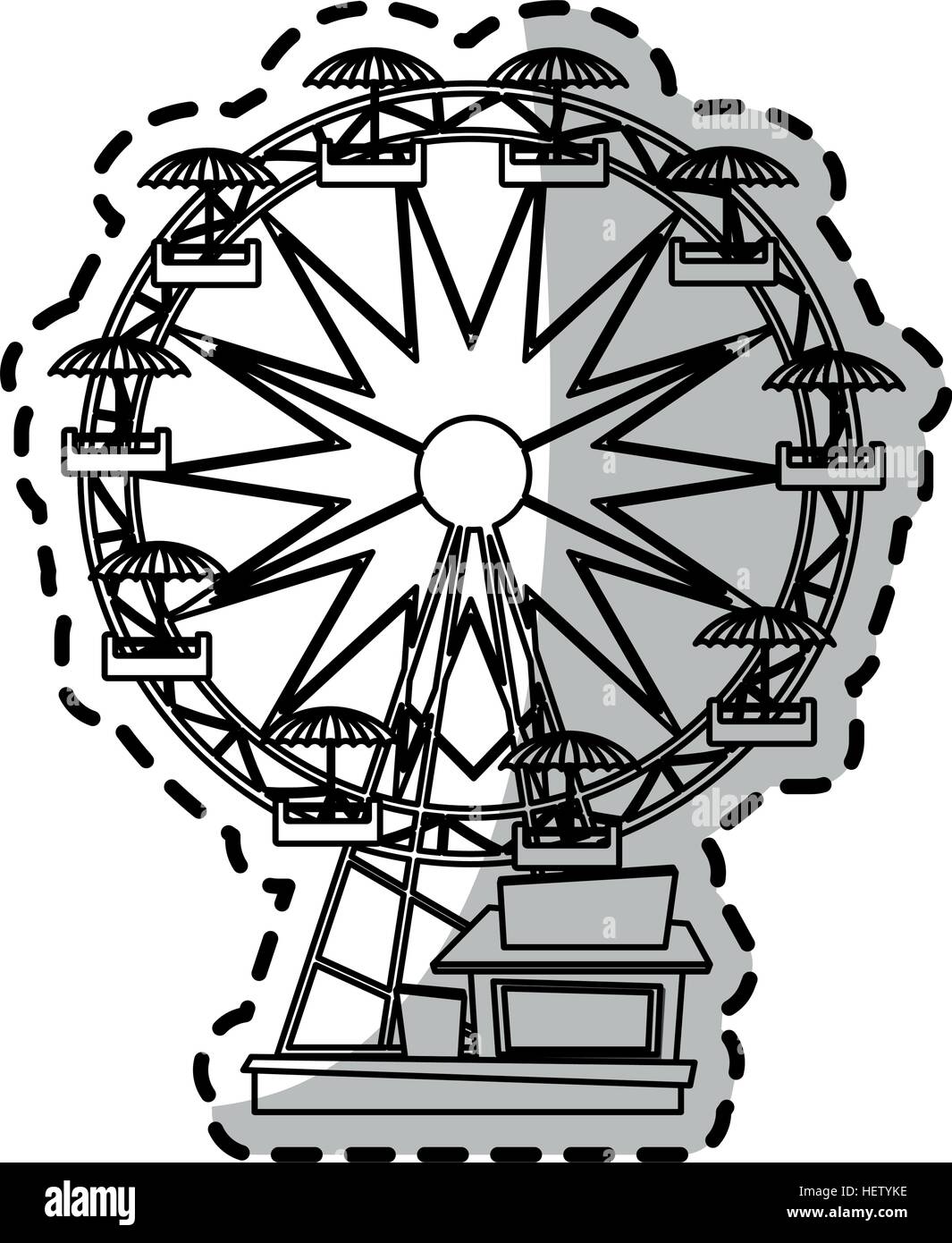 Isolated ferris wheel design Stock Vector Image & Art - Alamy