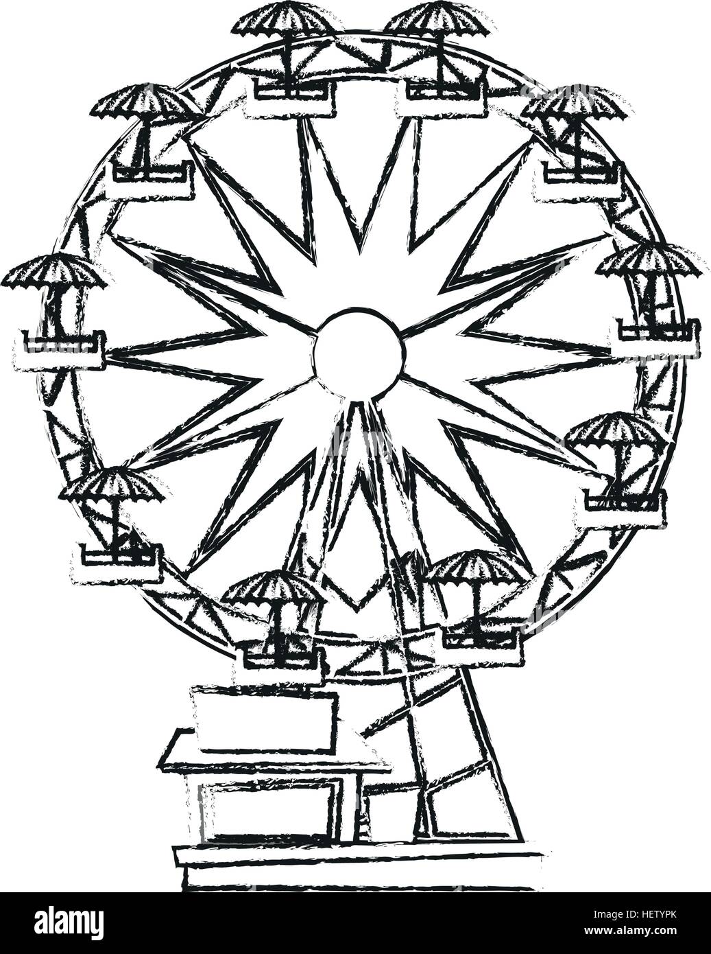 Isolated ferris wheel design Stock Vector Image & Art - Alamy