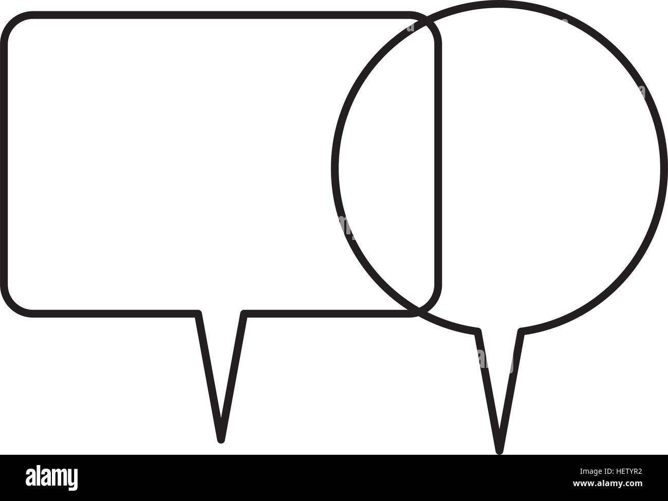 Bubble icon. Communication message discussion and conversation theme ...