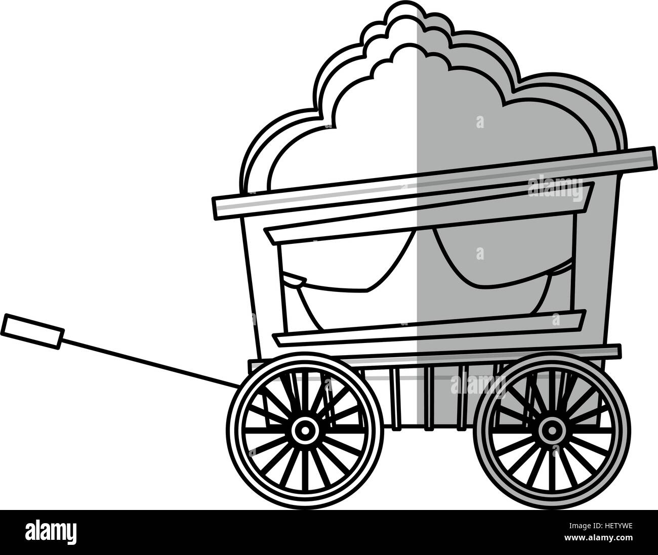 Isolated carnival cart design Stock Vector Image & Art - Alamy