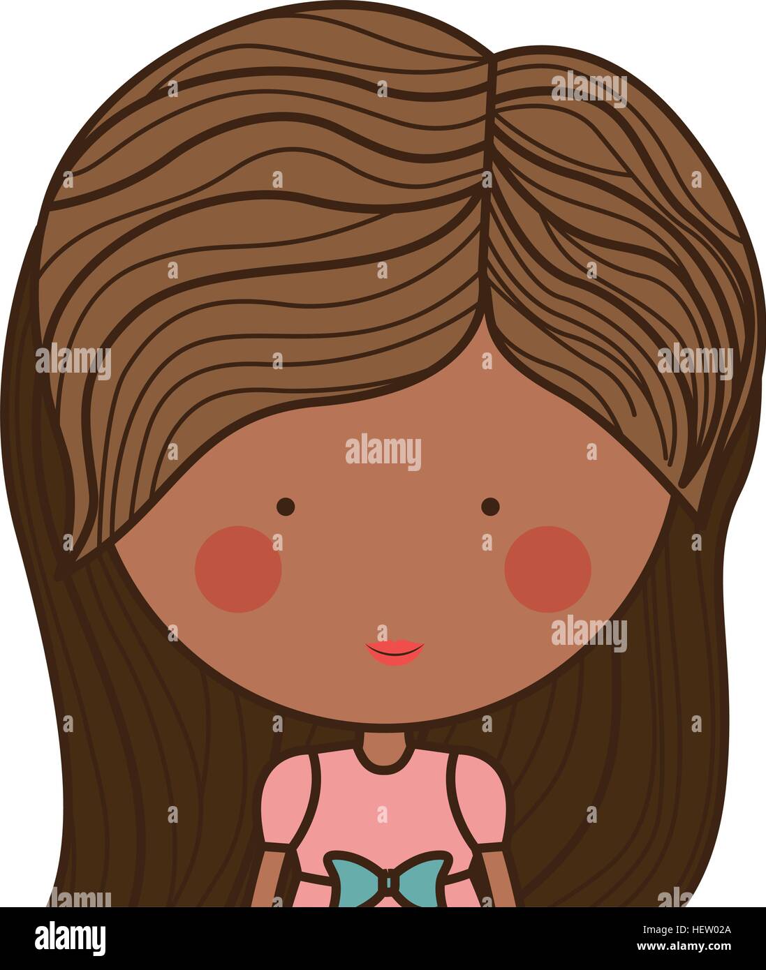 Isolated girl cartoon design Stock Vector Image & Art - Alamy
