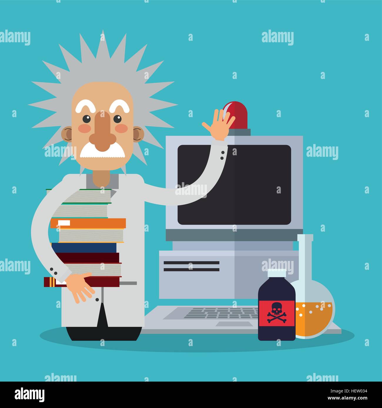 Einstein computer Stock Vector Images - Alamy