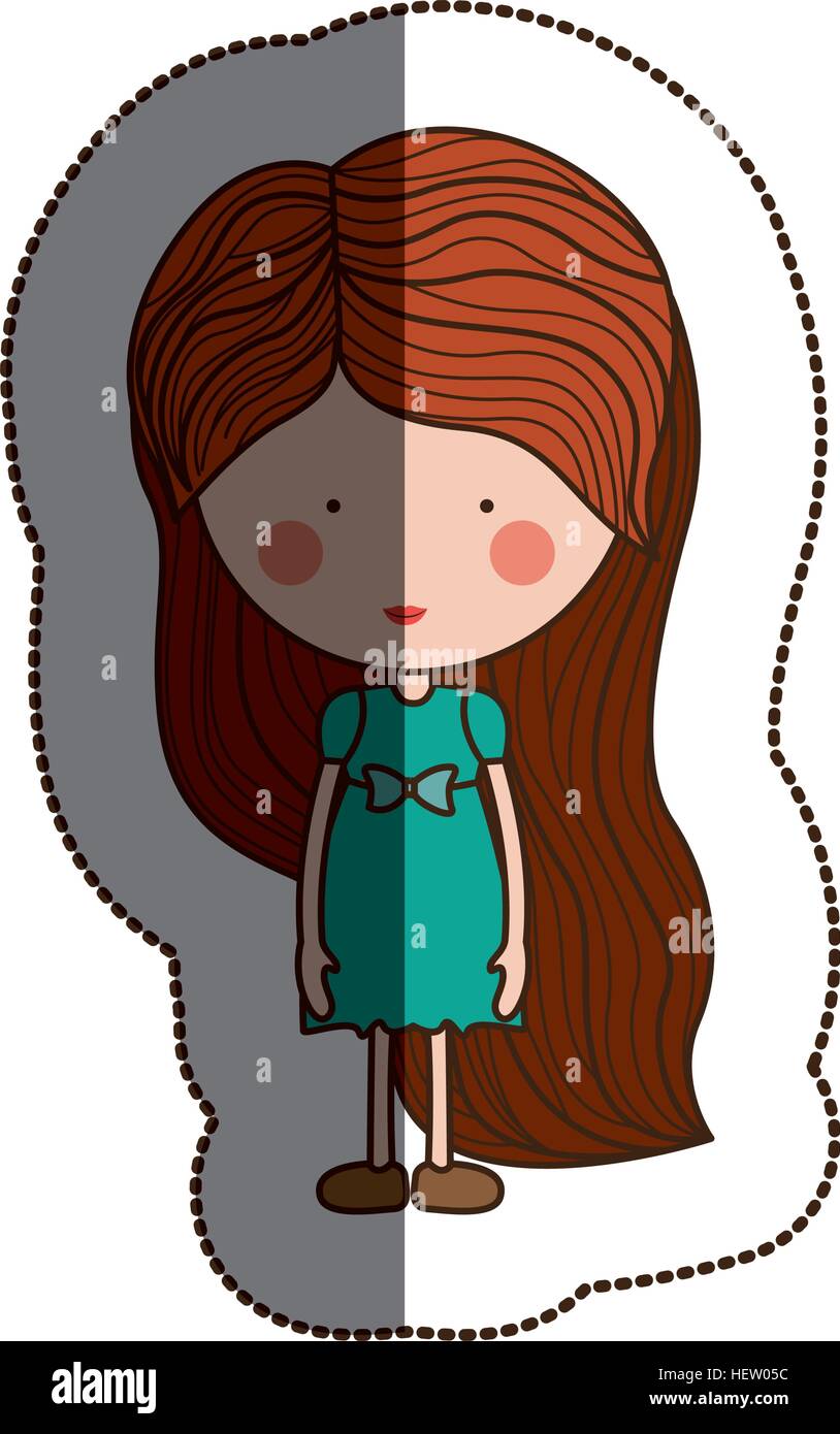 Isolated girl cartoon design Stock Vector Image & Art - Alamy