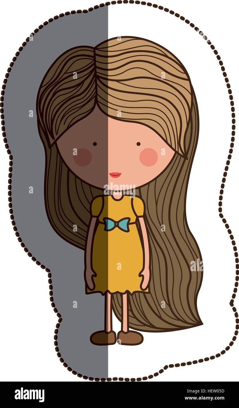 Isolated girl cartoon design Stock Vector Image & Art - Alamy