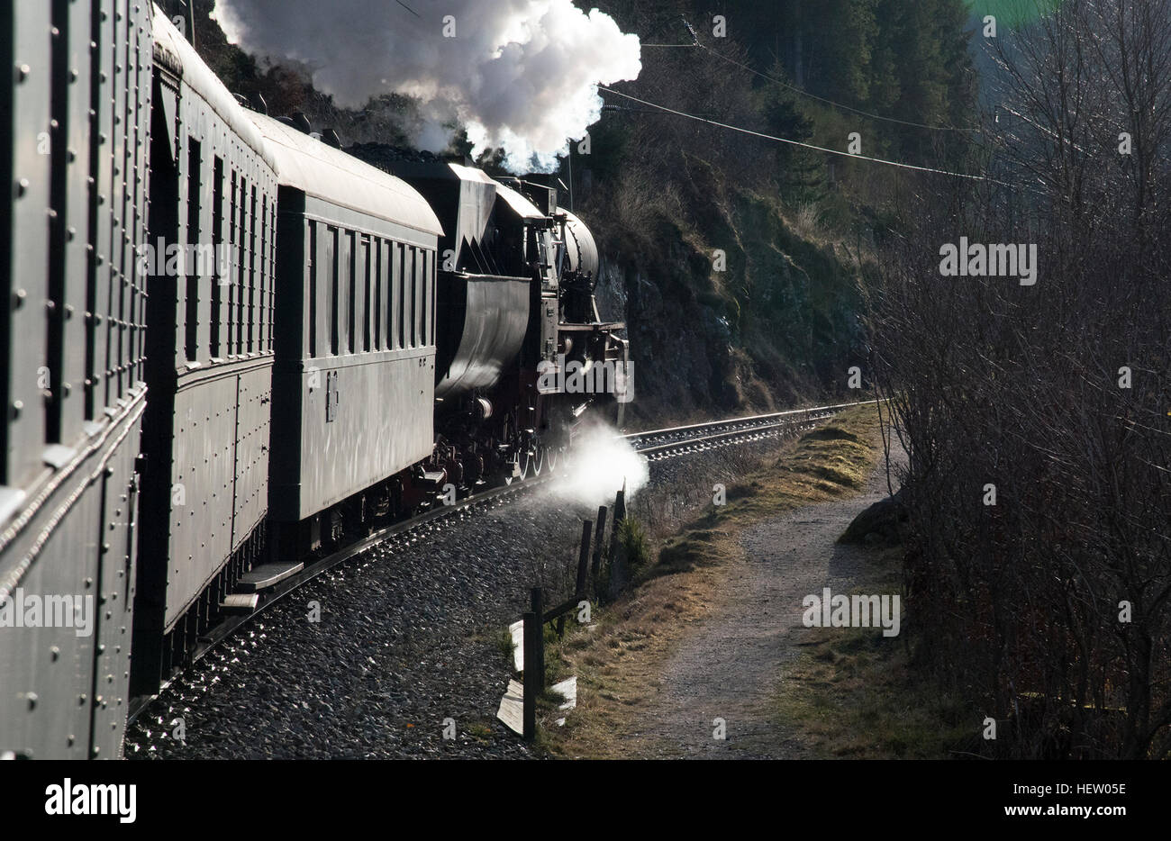 Steam hauled train trip hi-res stock photography and images - Alamy