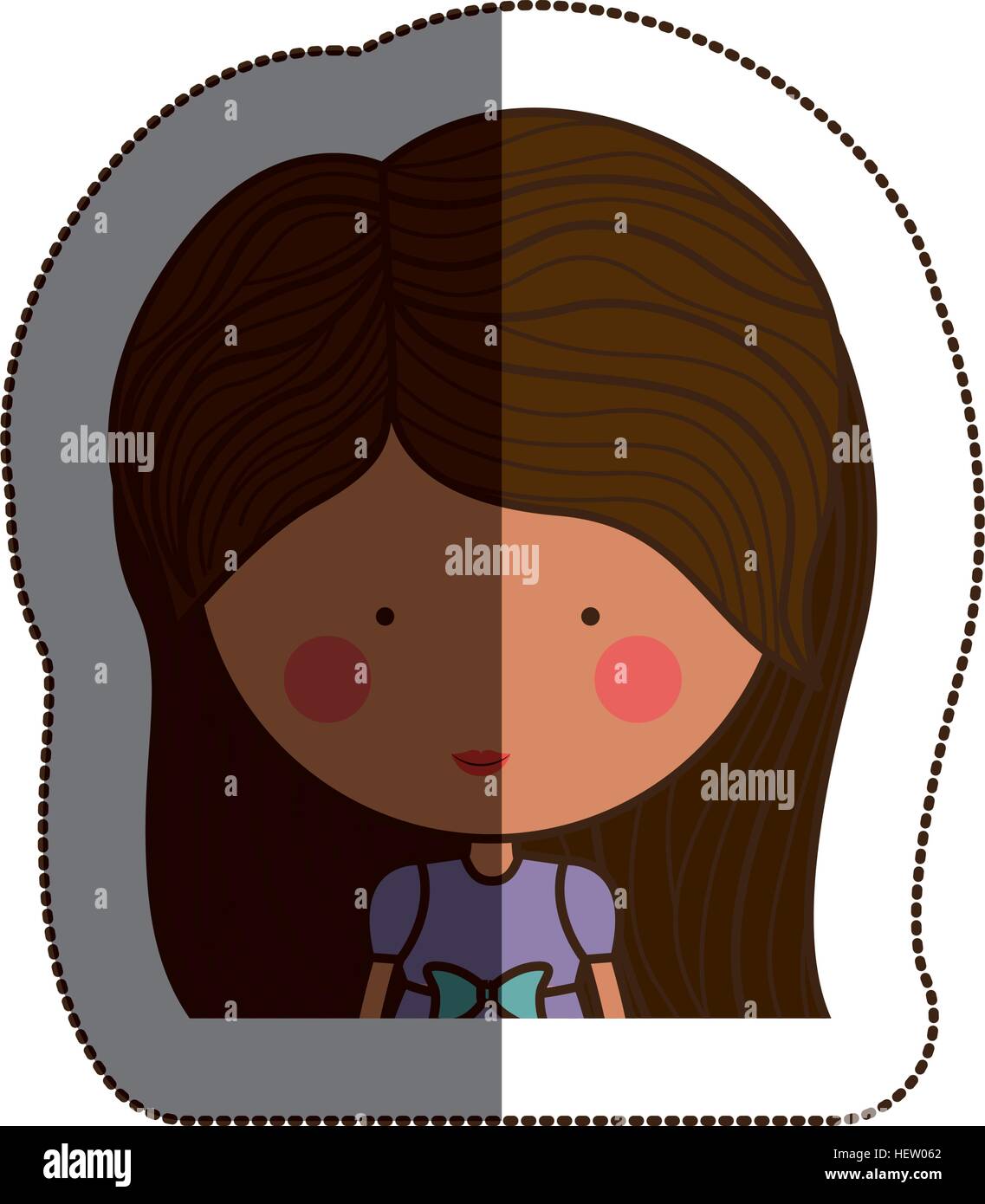 Isolated girl cartoon design Stock Vector Image & Art - Alamy