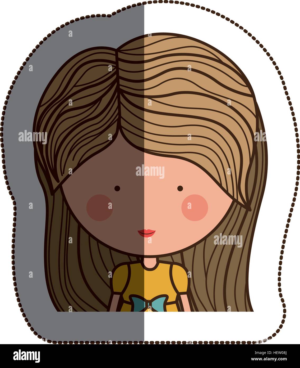 Isolated girl cartoon design Stock Vector Image & Art - Alamy