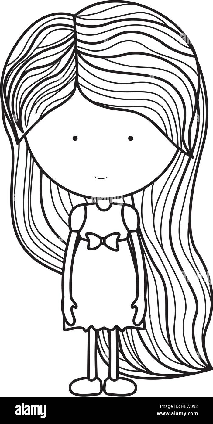 Isolated girl cartoon design Stock Vector Image & Art - Alamy