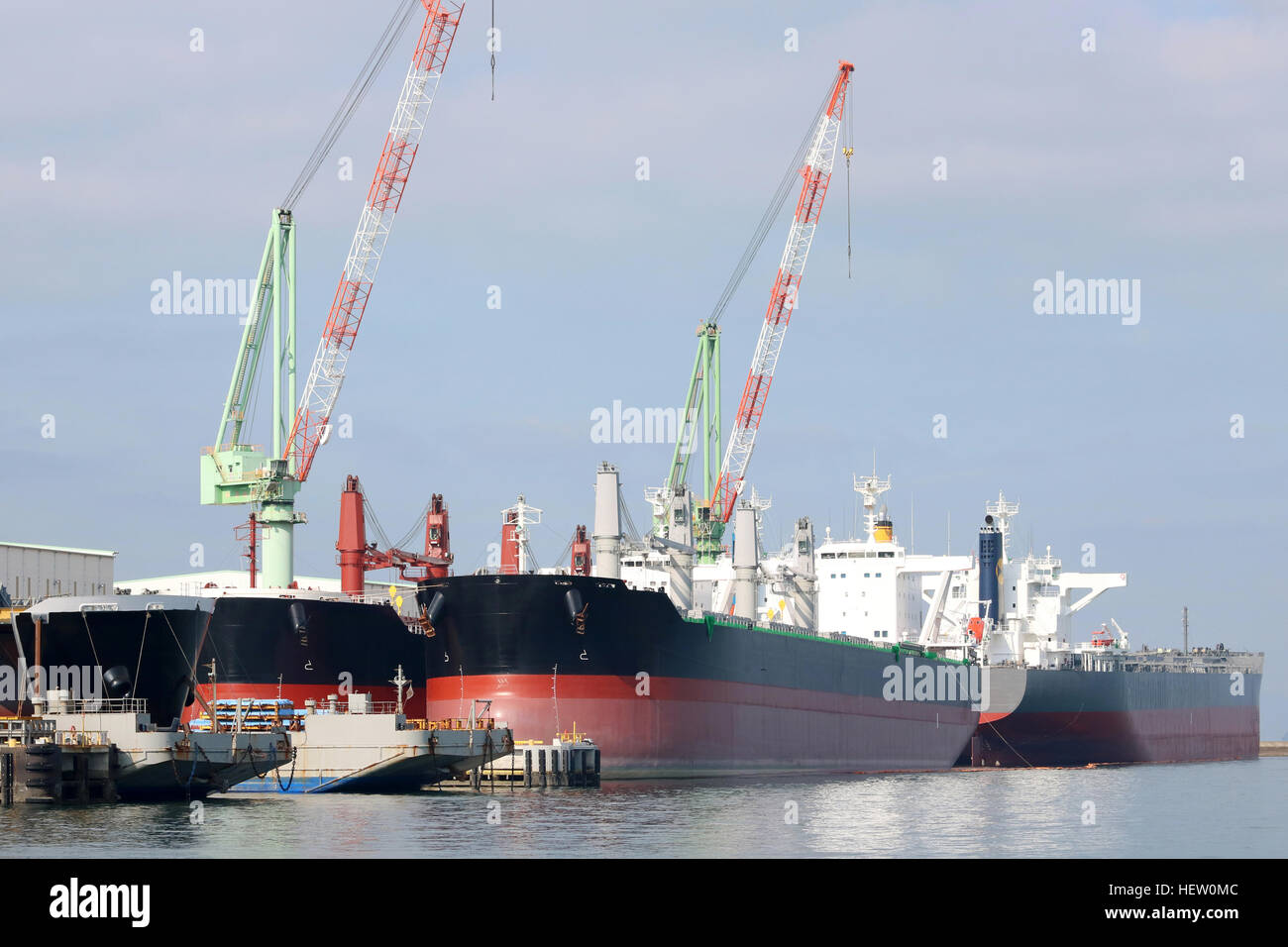 New building ship in shipyard and blue sky Stock Photo - Alamy