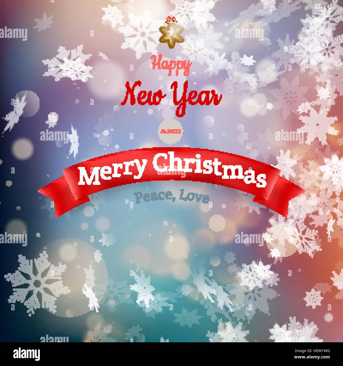 Christmas landscape Poster. EPS 10 Stock Vector Image & Art - Alamy