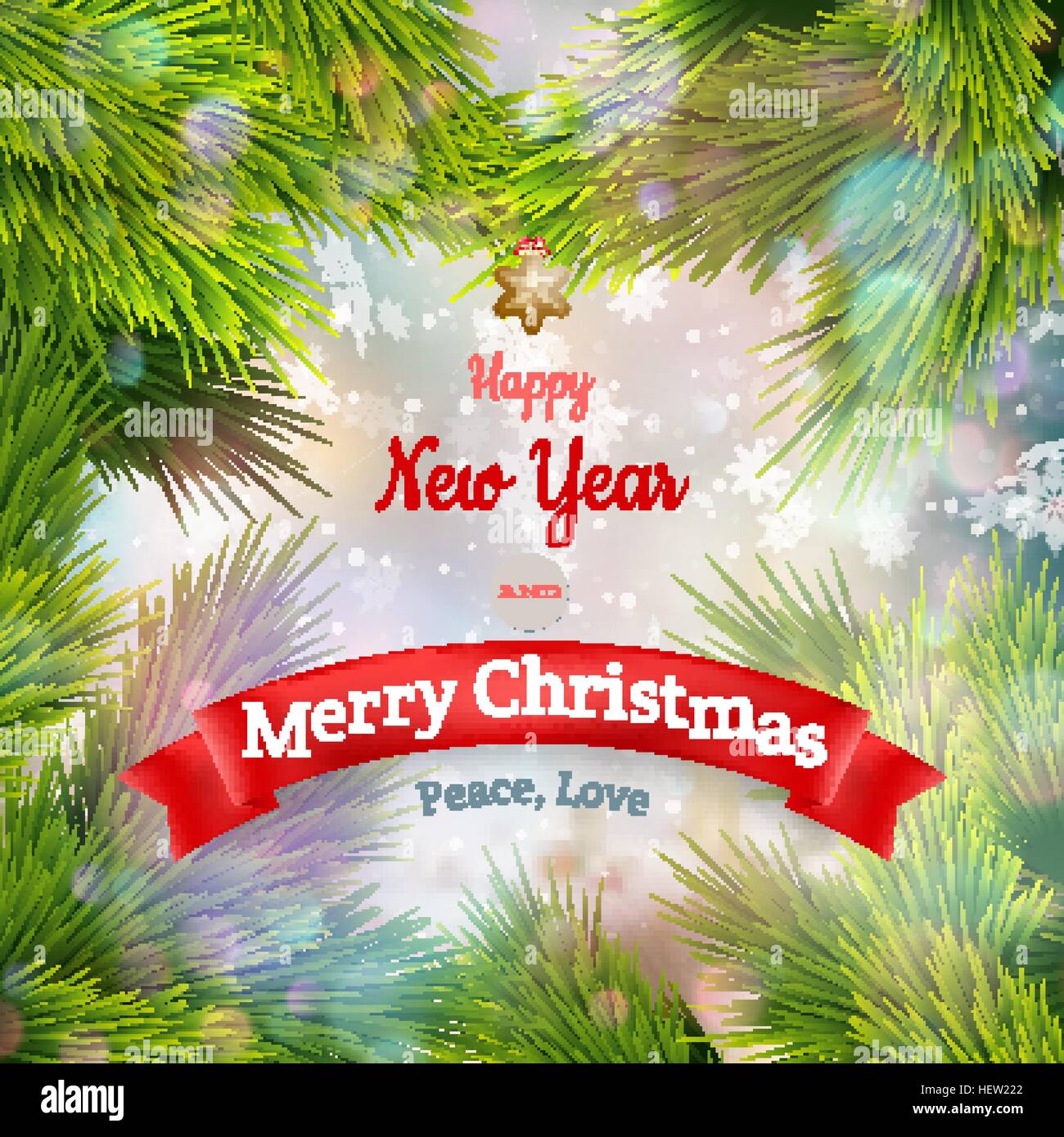 Christmas landscape Poster. EPS 10 Stock Vector Image & Art - Alamy