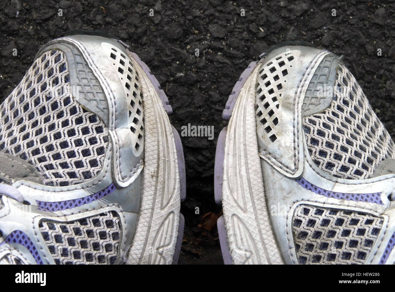 Old worn trainers Stock Photo - Alamy
