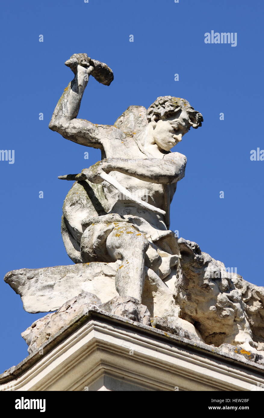 Renaissance statue in Villa Borghese park in Rome, Italy Stock Photo ...
