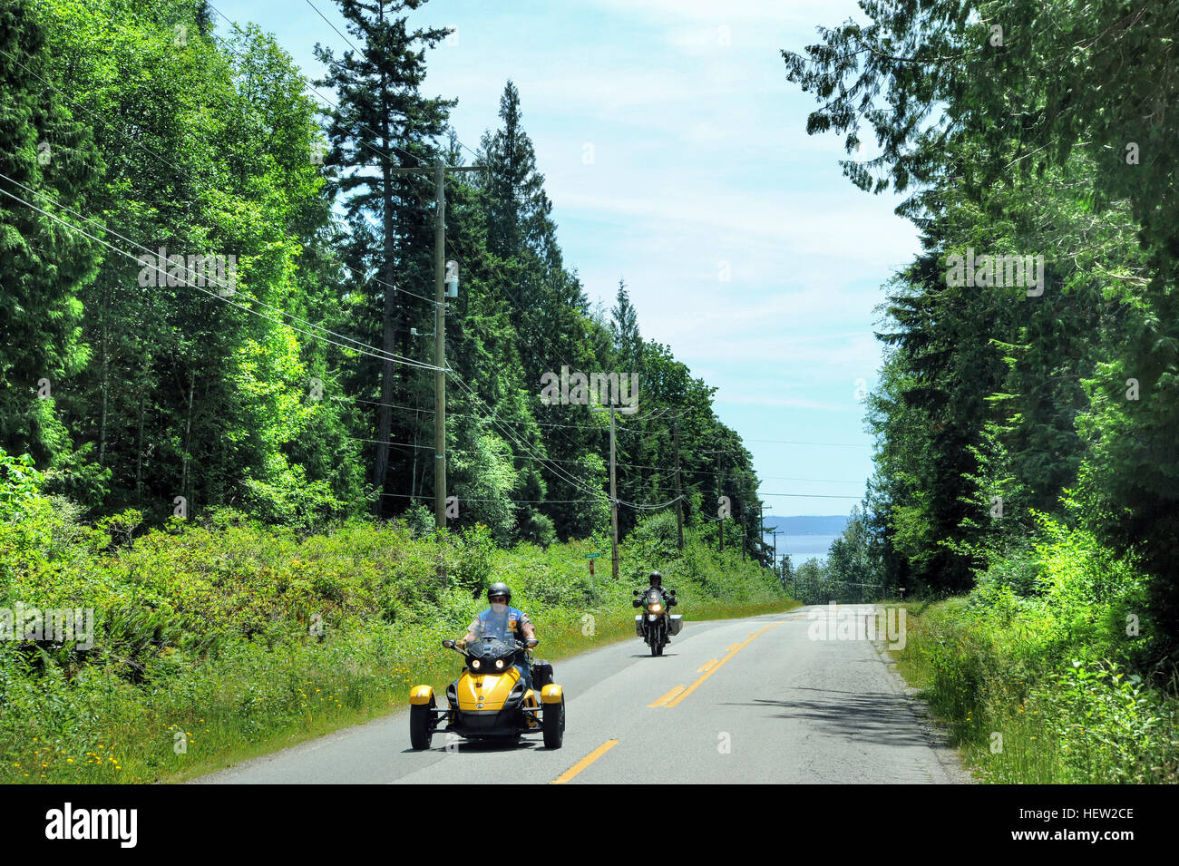 Highway 101, Sunshine Coast, British Columbia, Canada Stock Photo - Alamy