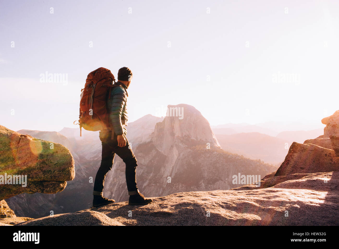 Man walking profile hi-res stock photography and images - Alamy