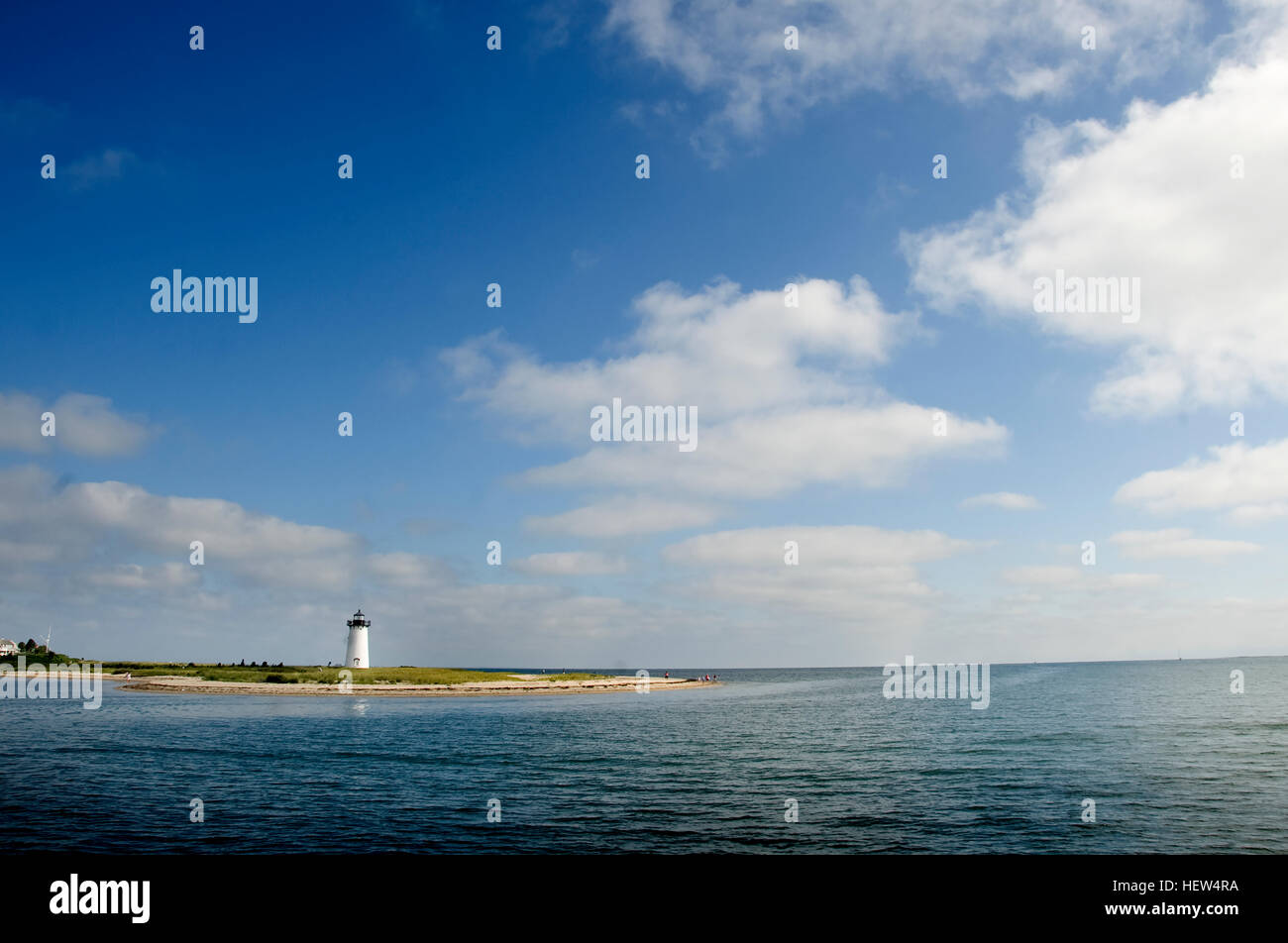 Lighthouse on island, Cuttyhunk, Massachusetts, USA Stock Photo - Alamy
