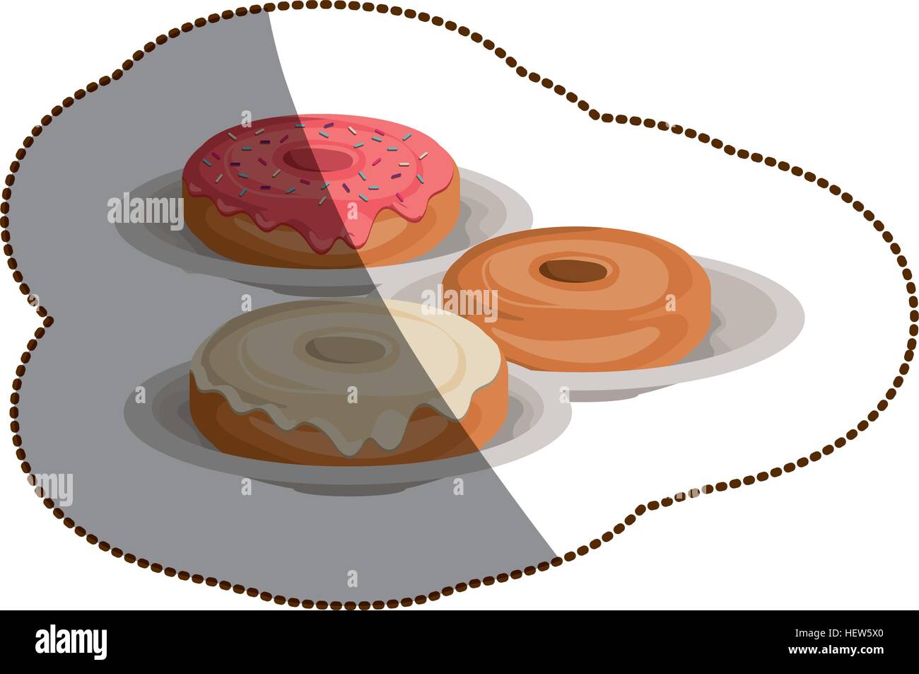 Isolated donut design Stock Vector Image & Art - Alamy
