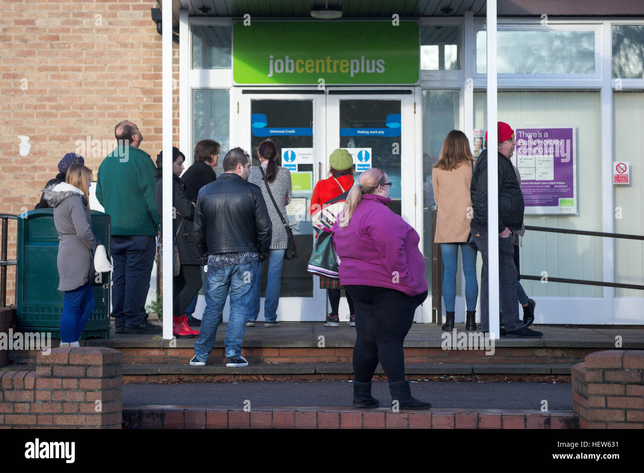 Job centre plus queue hi-res stock photography and images - Alamy