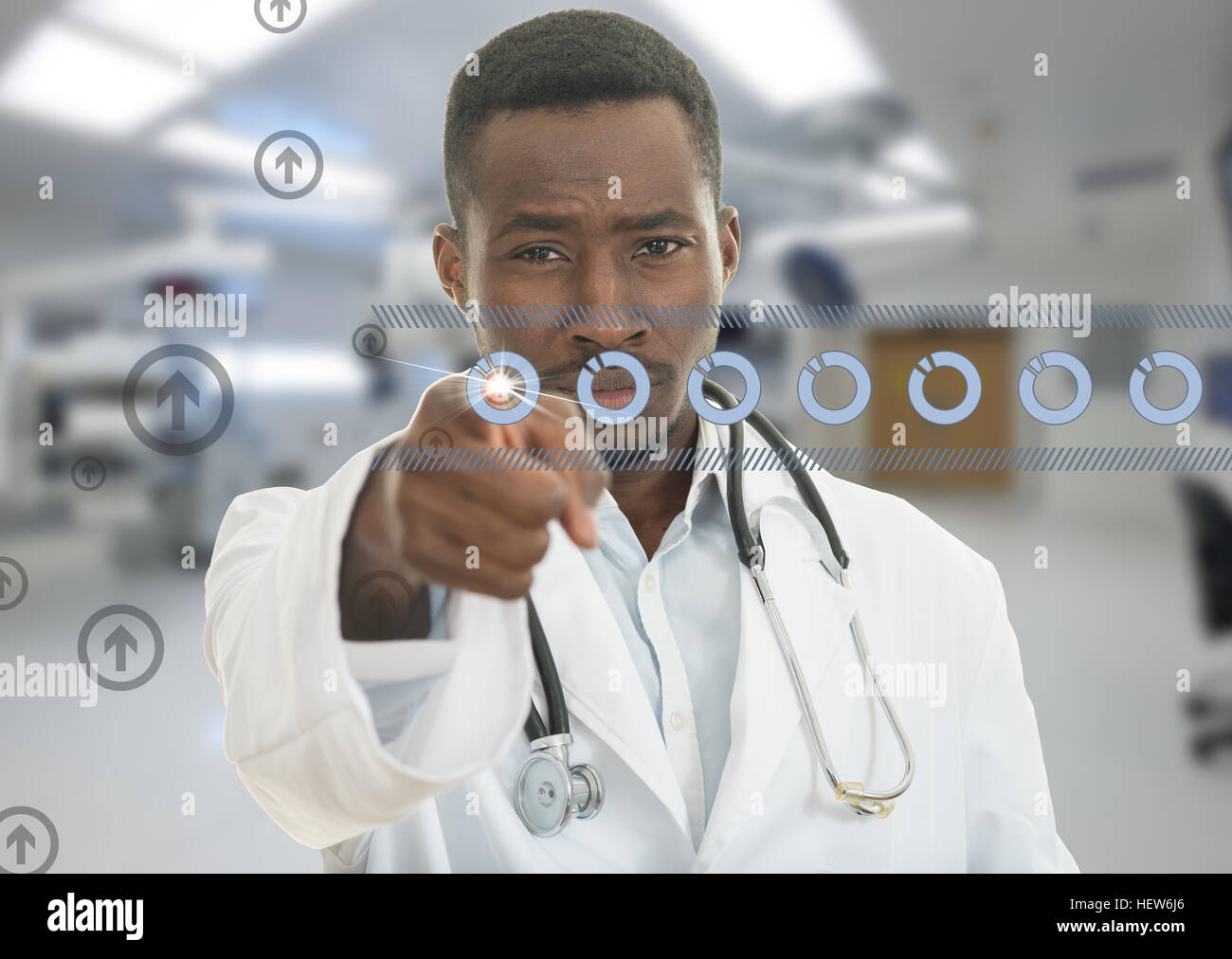 Angry pointing doctor hi-res stock photography and images - Alamy