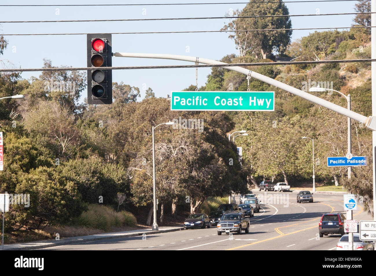 10 freeway signs at santa monica hi-res stock photography and images ...