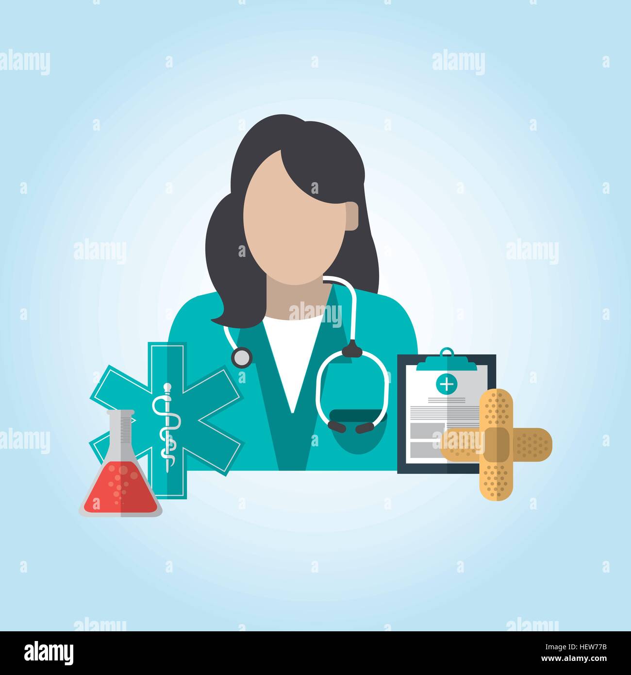 Public health service uniform Stock Vector Images - Alamy