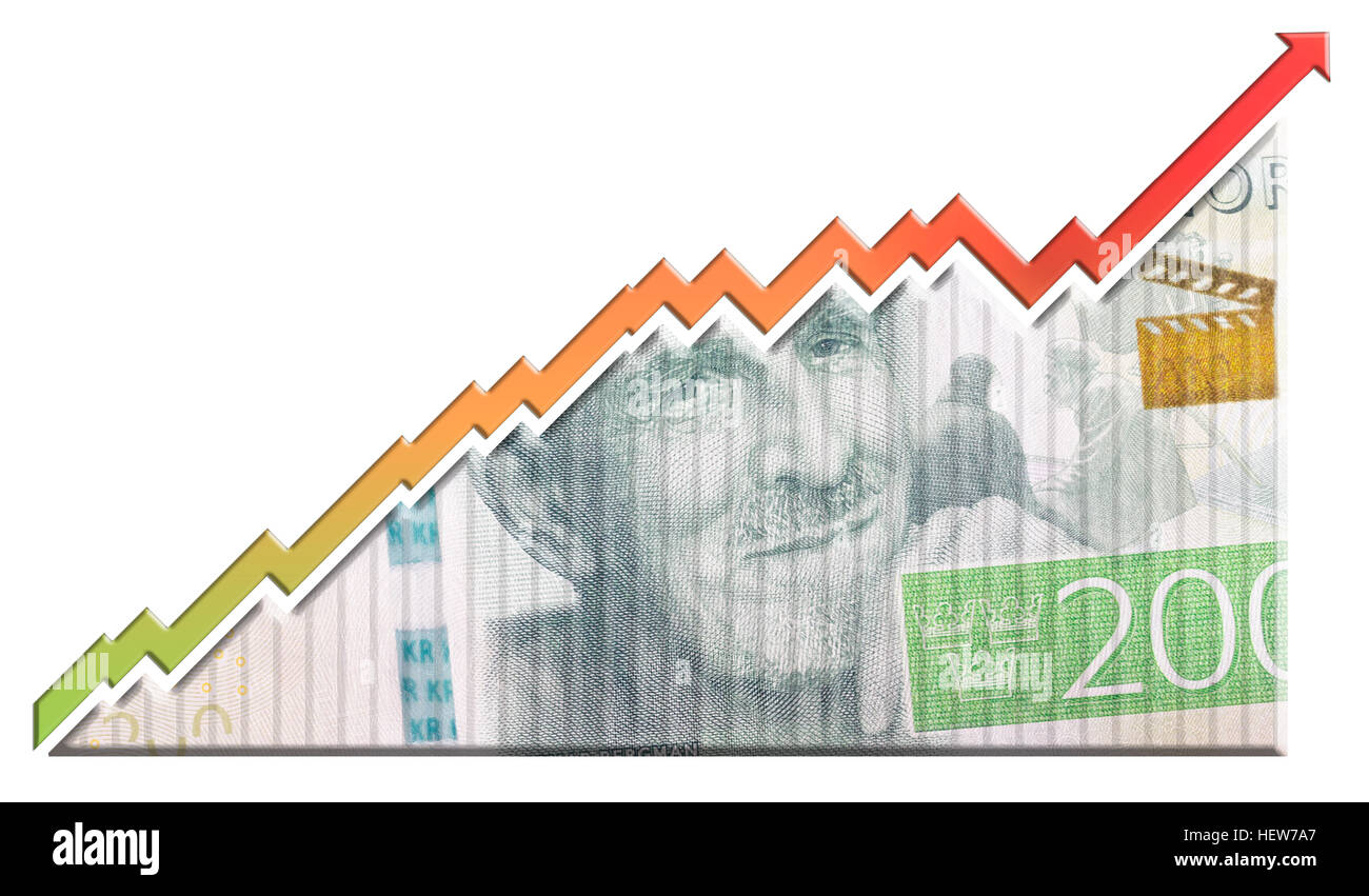 A money bill looking like a growth graph with an upwardspointing arrow ...