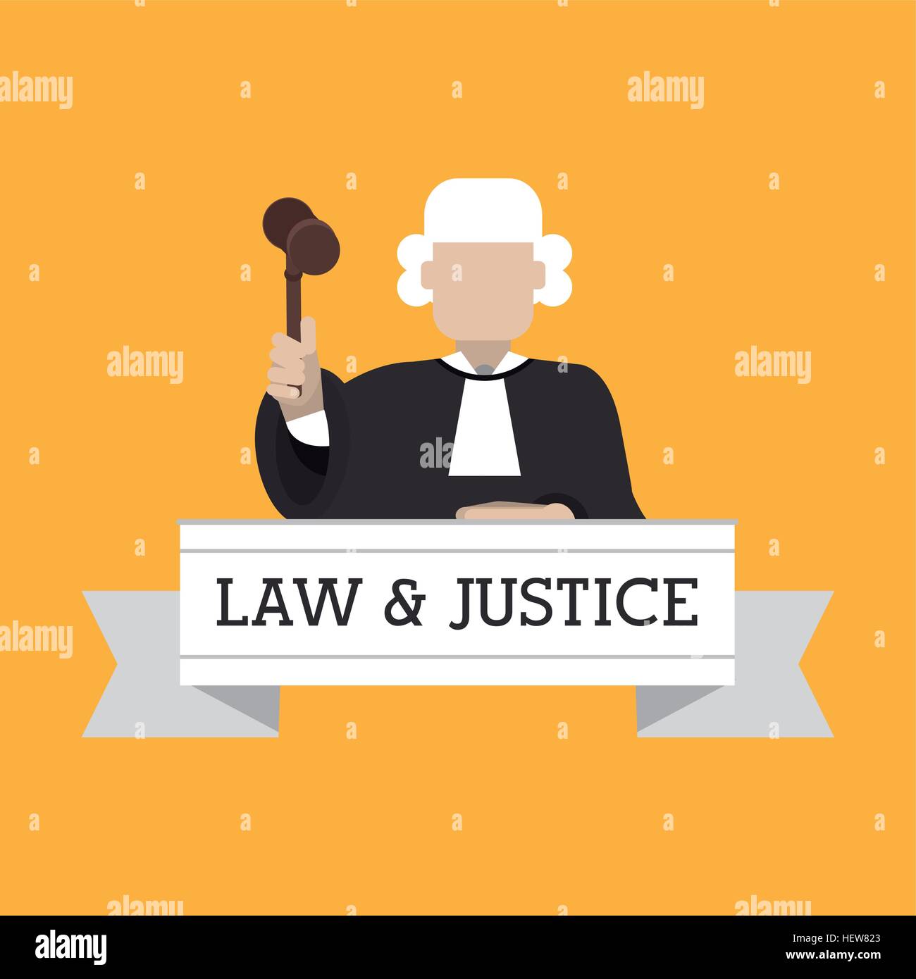 Judge icon Stock Vector Images - Alamy