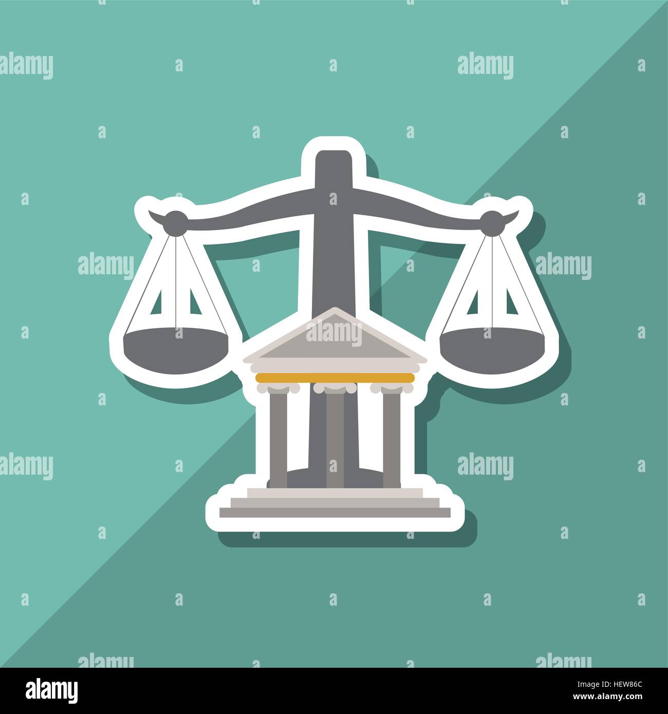 Law and Justice balance design, vector illustration Stock Vector Image ...