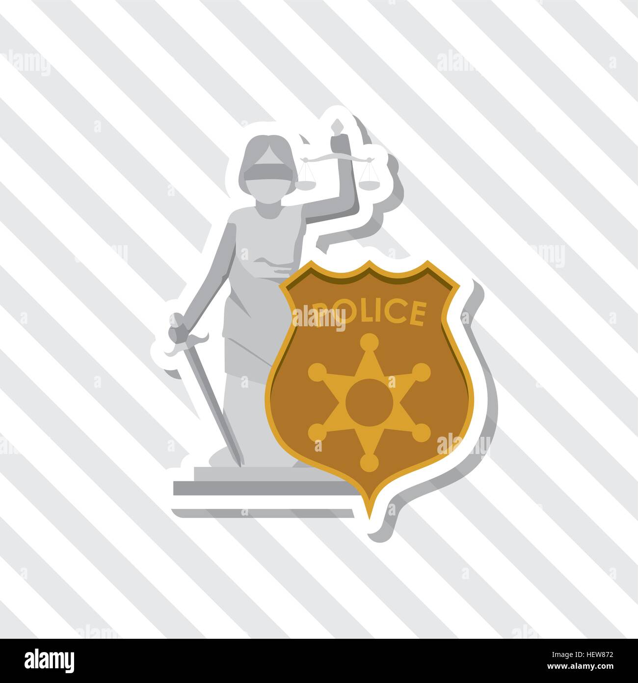 Law and Justice sign design, vector illustration Stock Vector Image ...