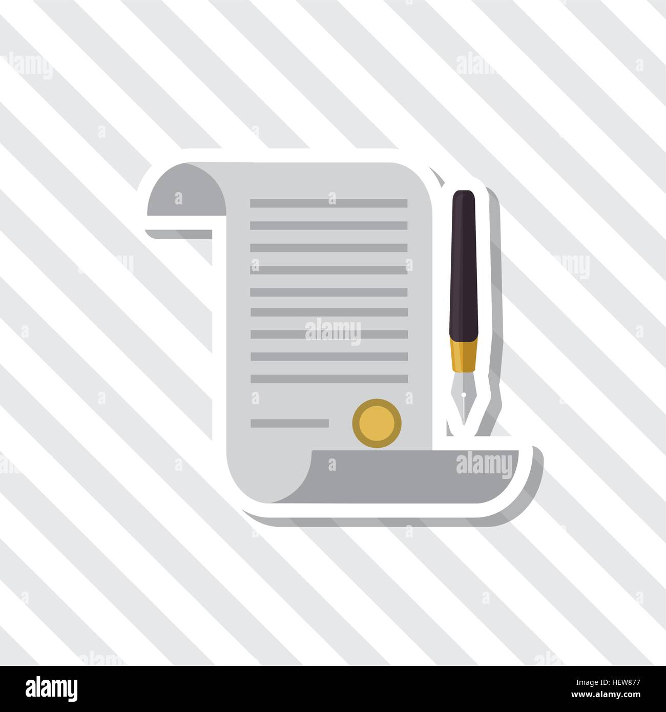 Law and Justice document design, vector illustration Stock Vector Image ...
