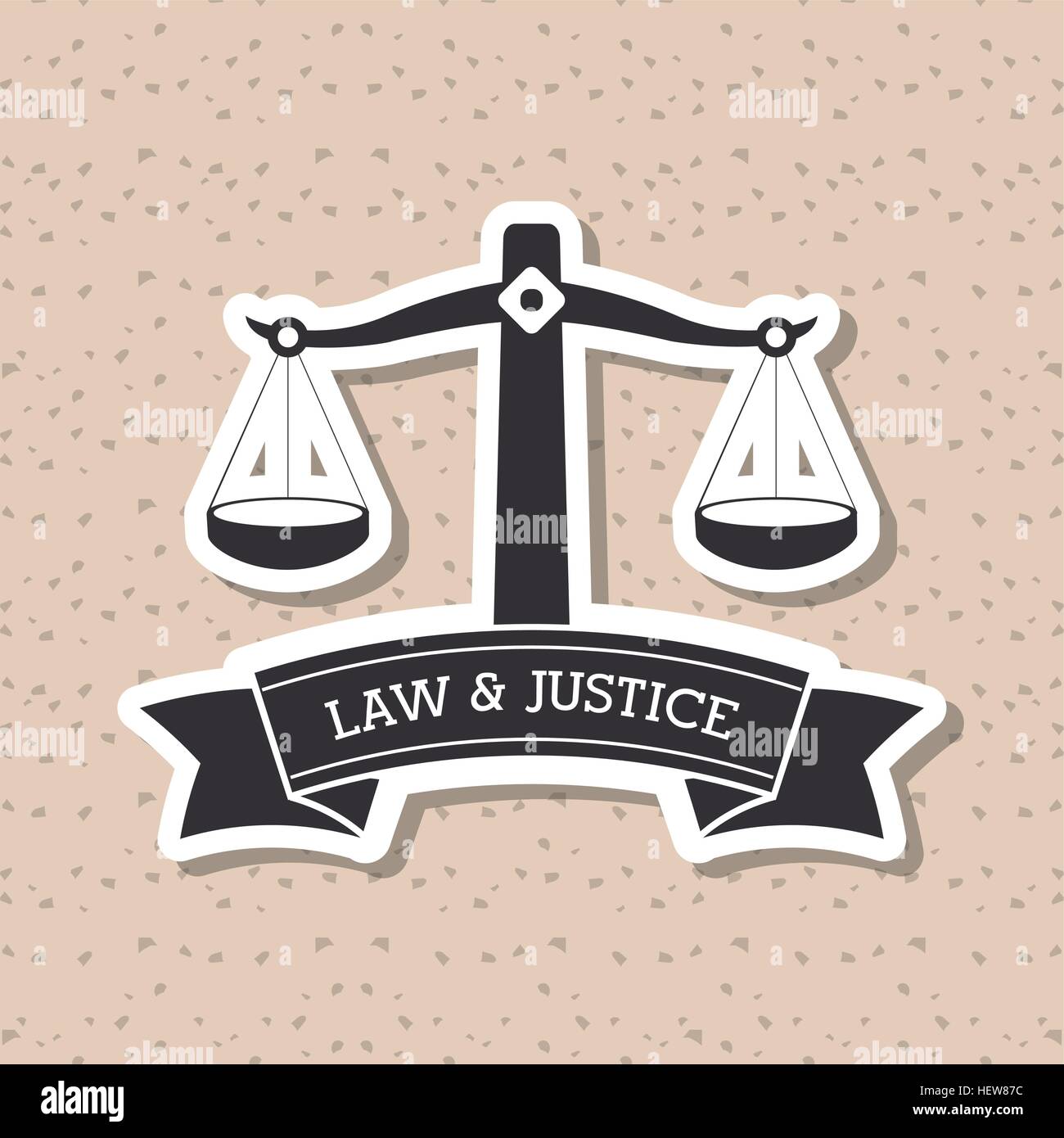 Law and Justice balance design, vector illustration Stock Vector Image ...