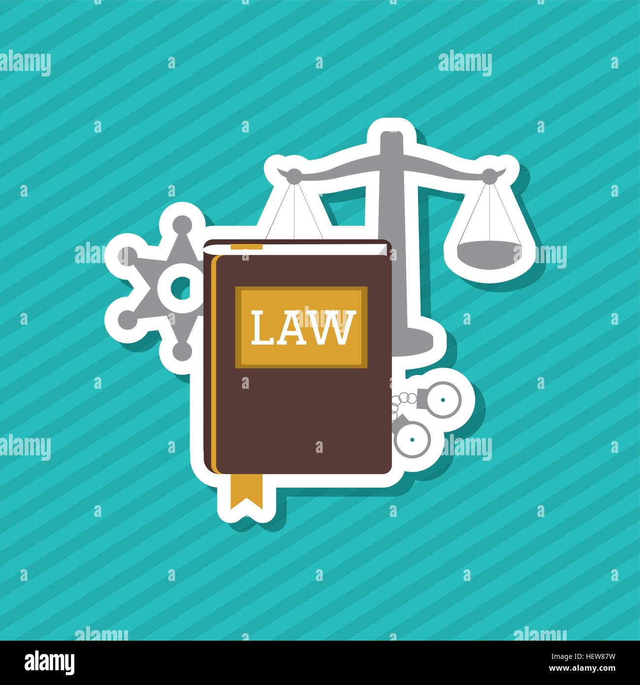 Law and Justice book design, vector illustration Stock Vector Image ...