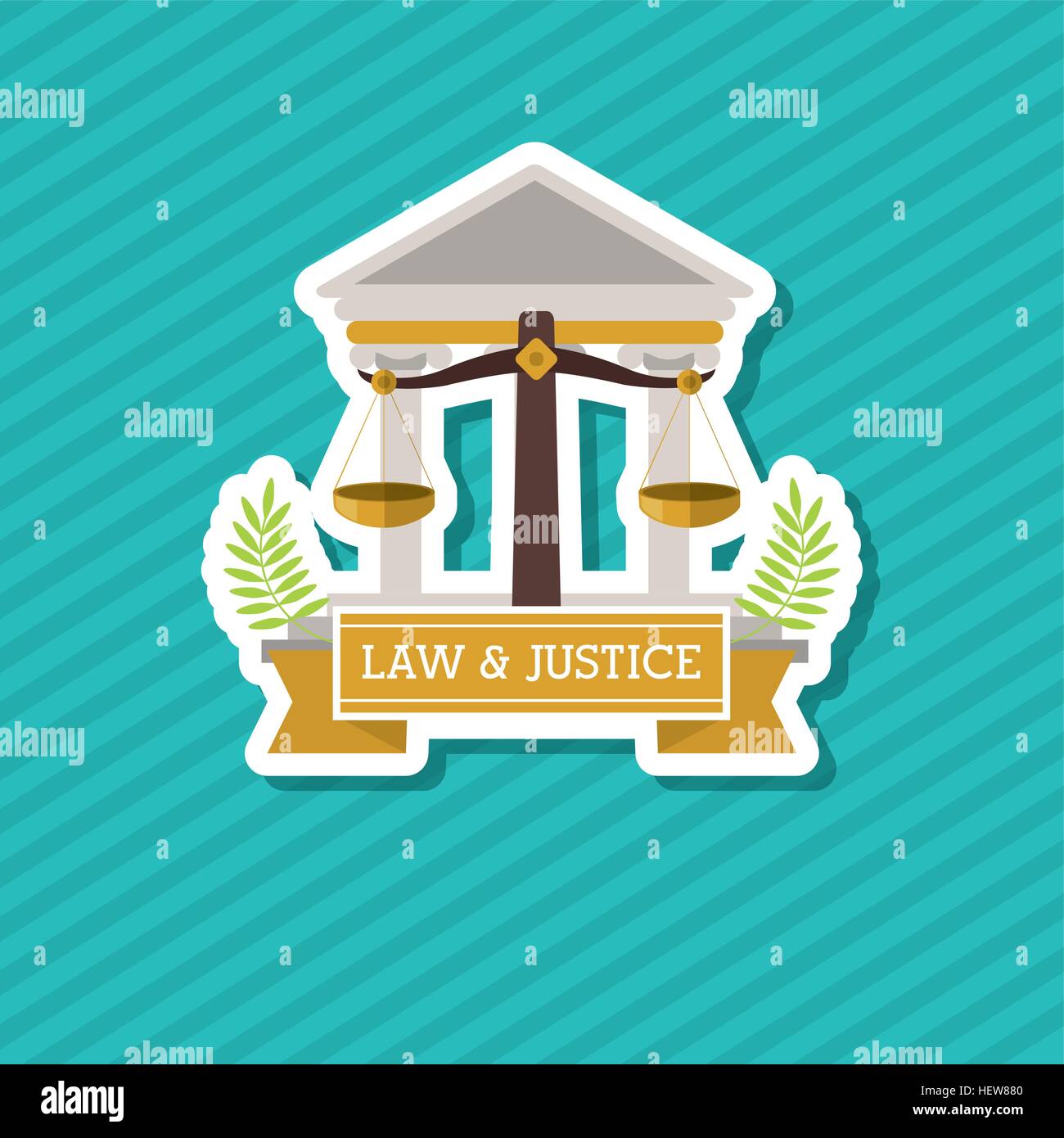 Law and Justice building design, vector illustration Stock Vector Image ...