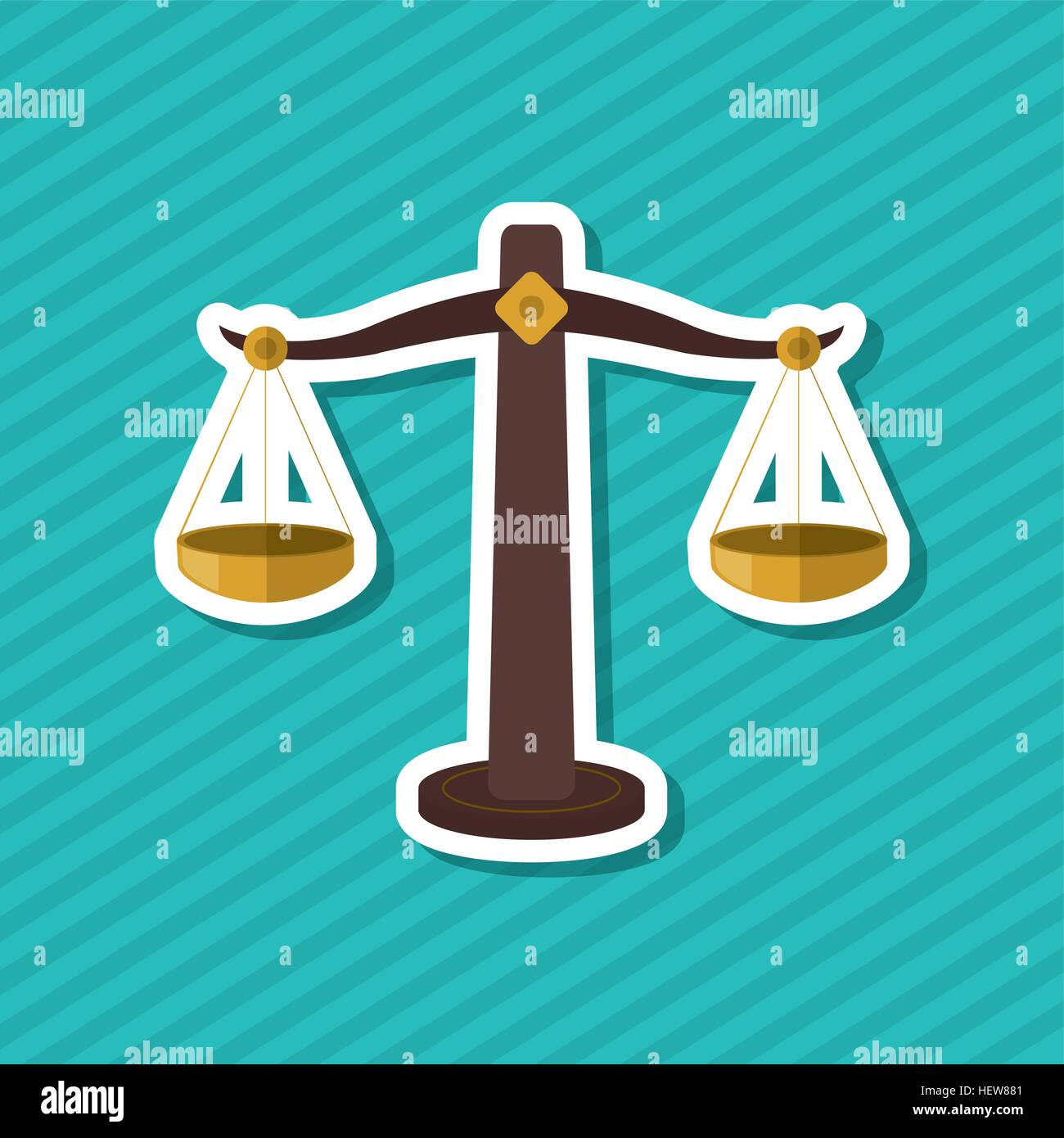 Law and Justice balance design, vector illustration Stock Vector Image ...