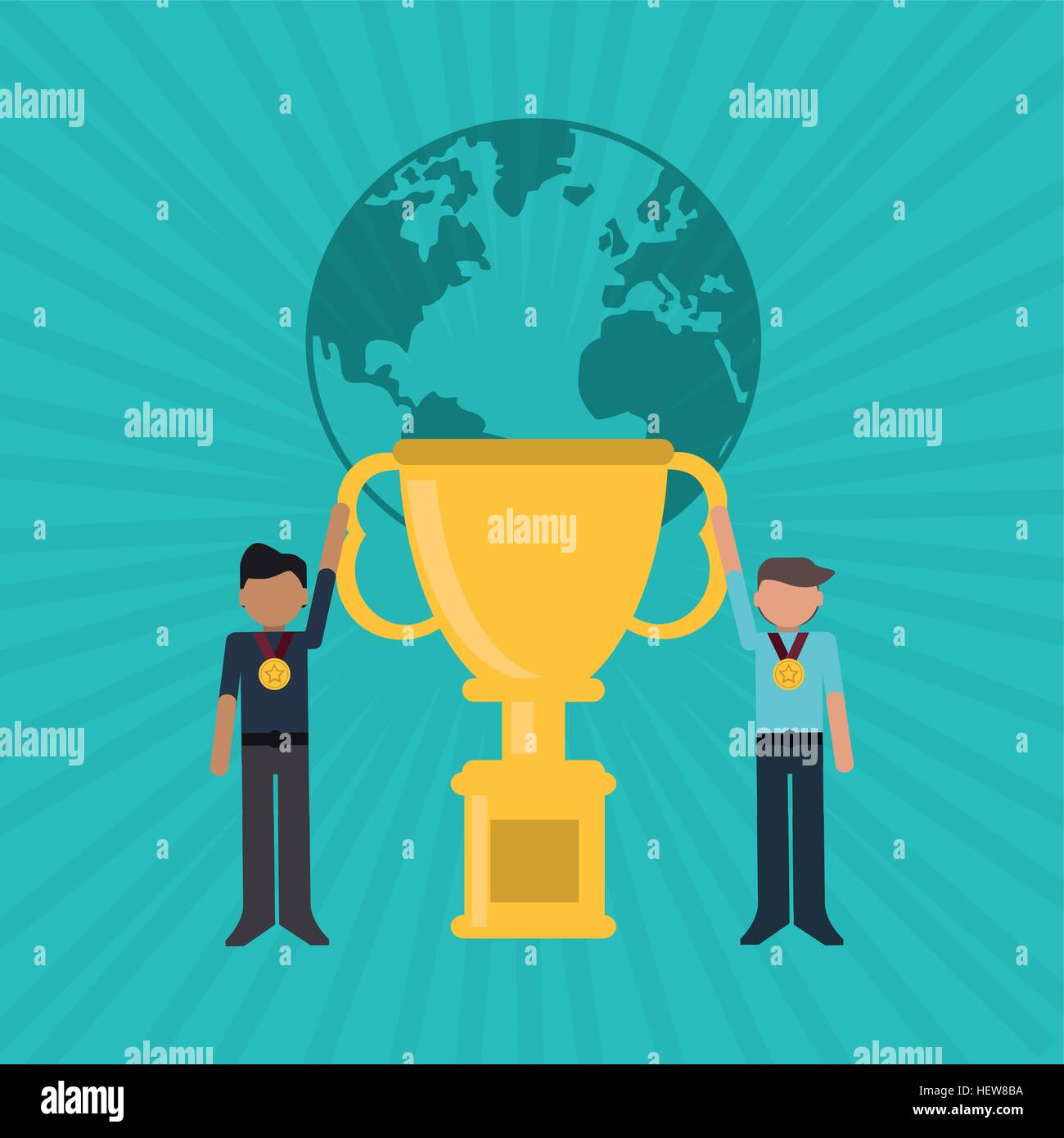 Winner and trophy design Stock Vector Image & Art - Alamy