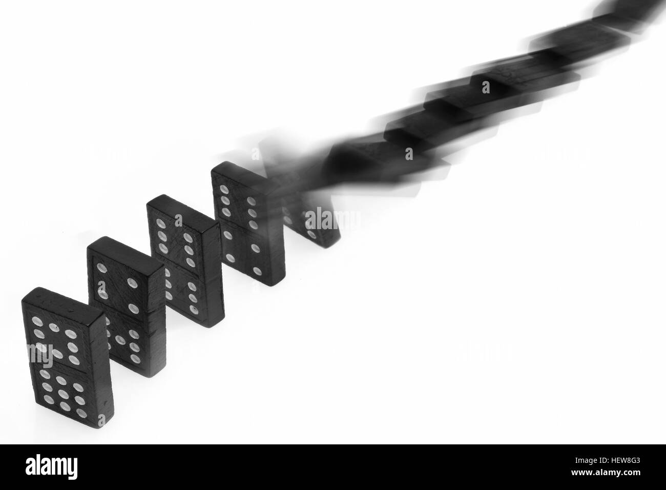 Dominos falling over hi-res stock photography and images - Alamy