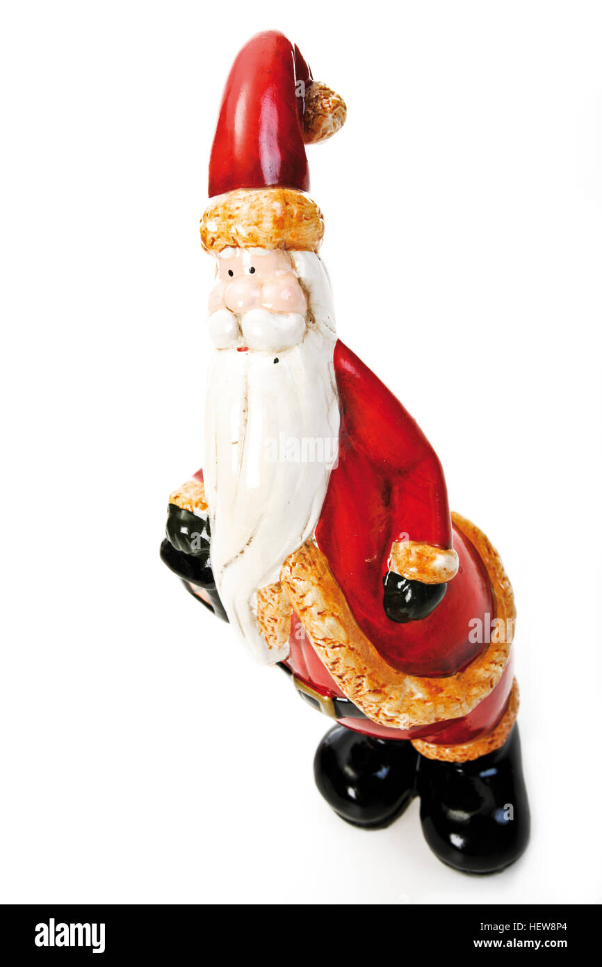 Father Christmas, Santa Claus figurine Stock Photo - Alamy