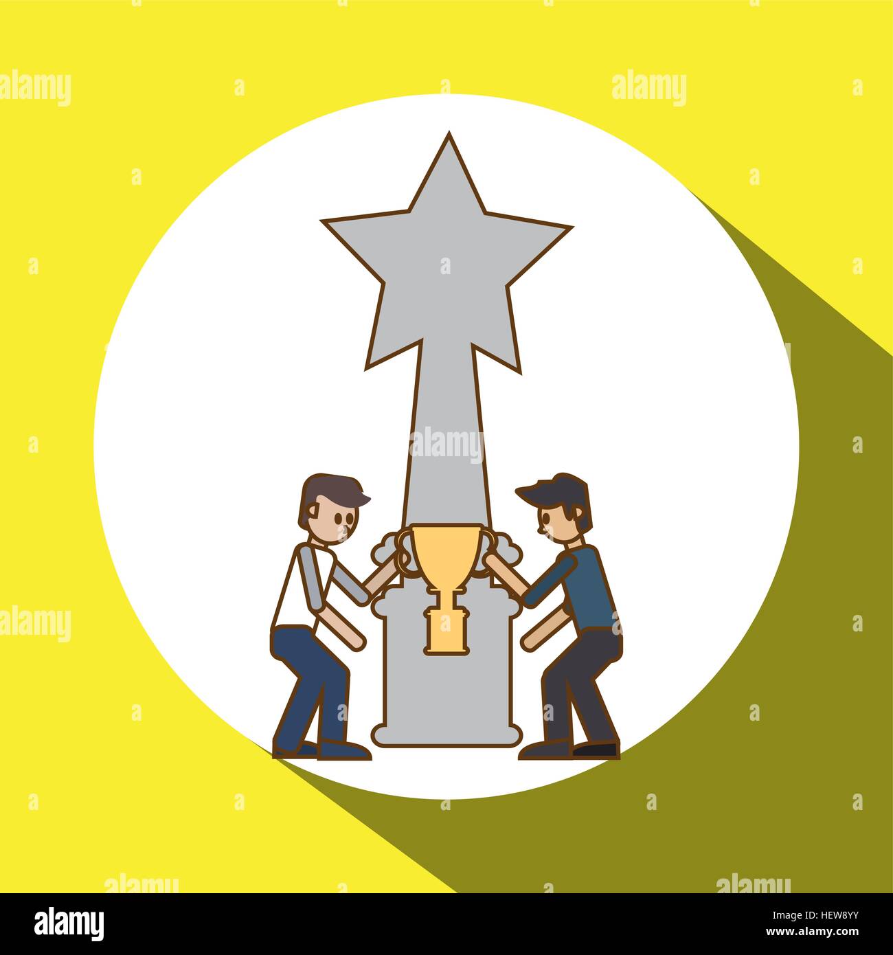 Winner and trophy design, vector illustration Stock Vector Image & Art ...