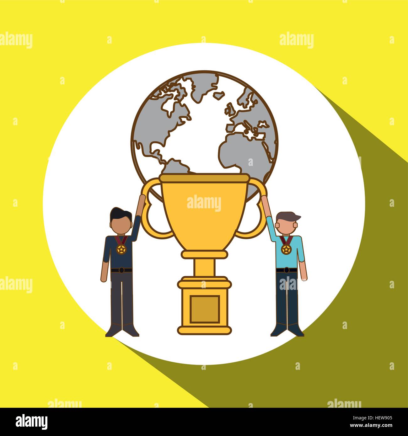Winner and trophy design, vector illustration Stock Vector Image & Art ...