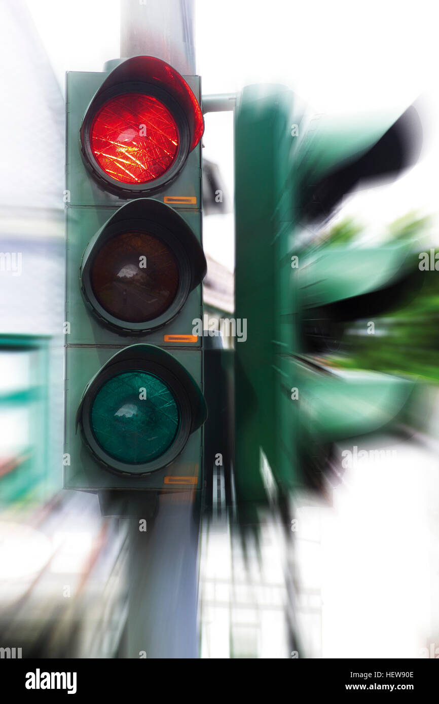 Red traffic light Stock Photo - Alamy