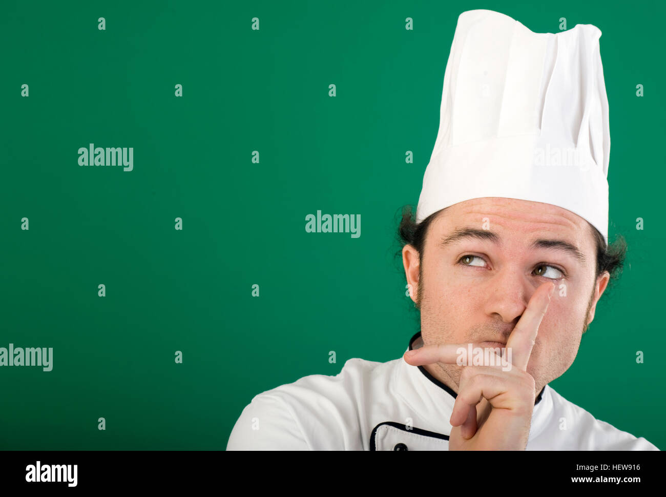 Portrait of a young chef Stock Photo - Alamy