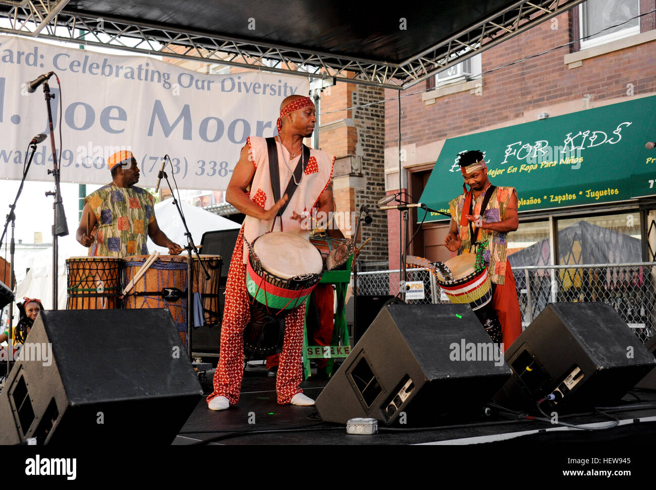Seneke West African Percussion Ensemble playing at the Celebrate Clark ...