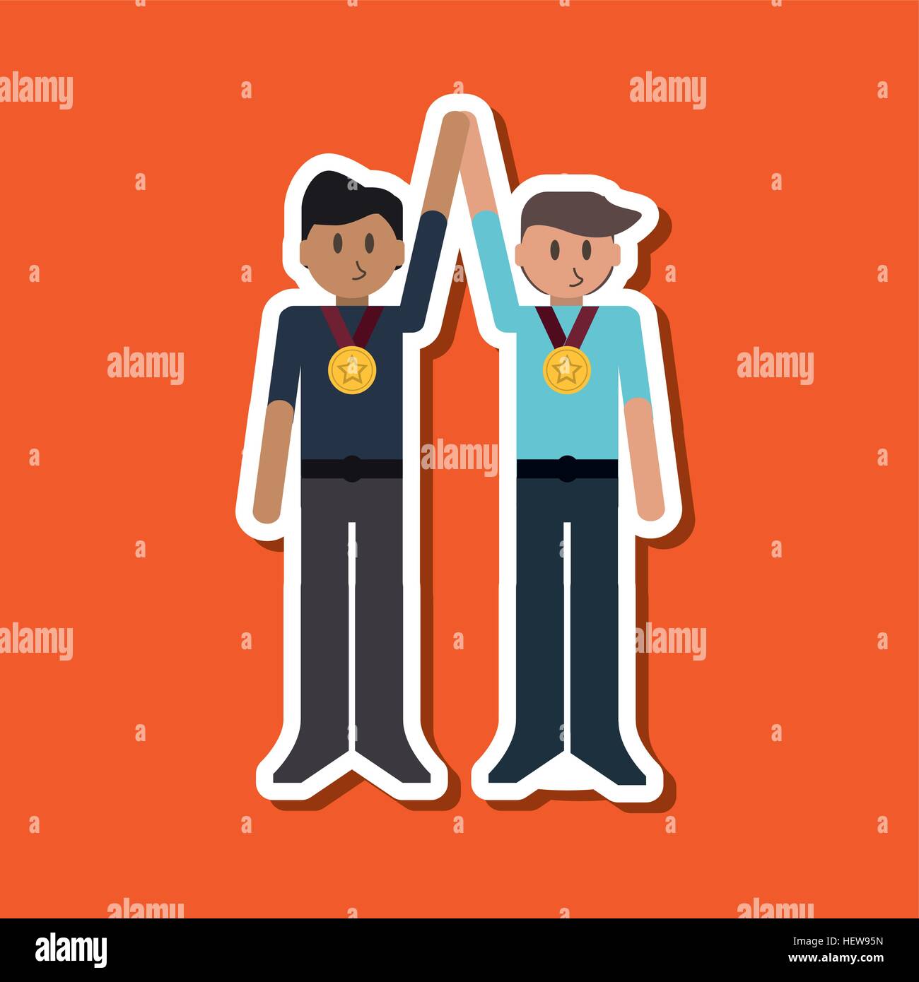 Winner and businessman design, vector illustration Stock Vector Image ...