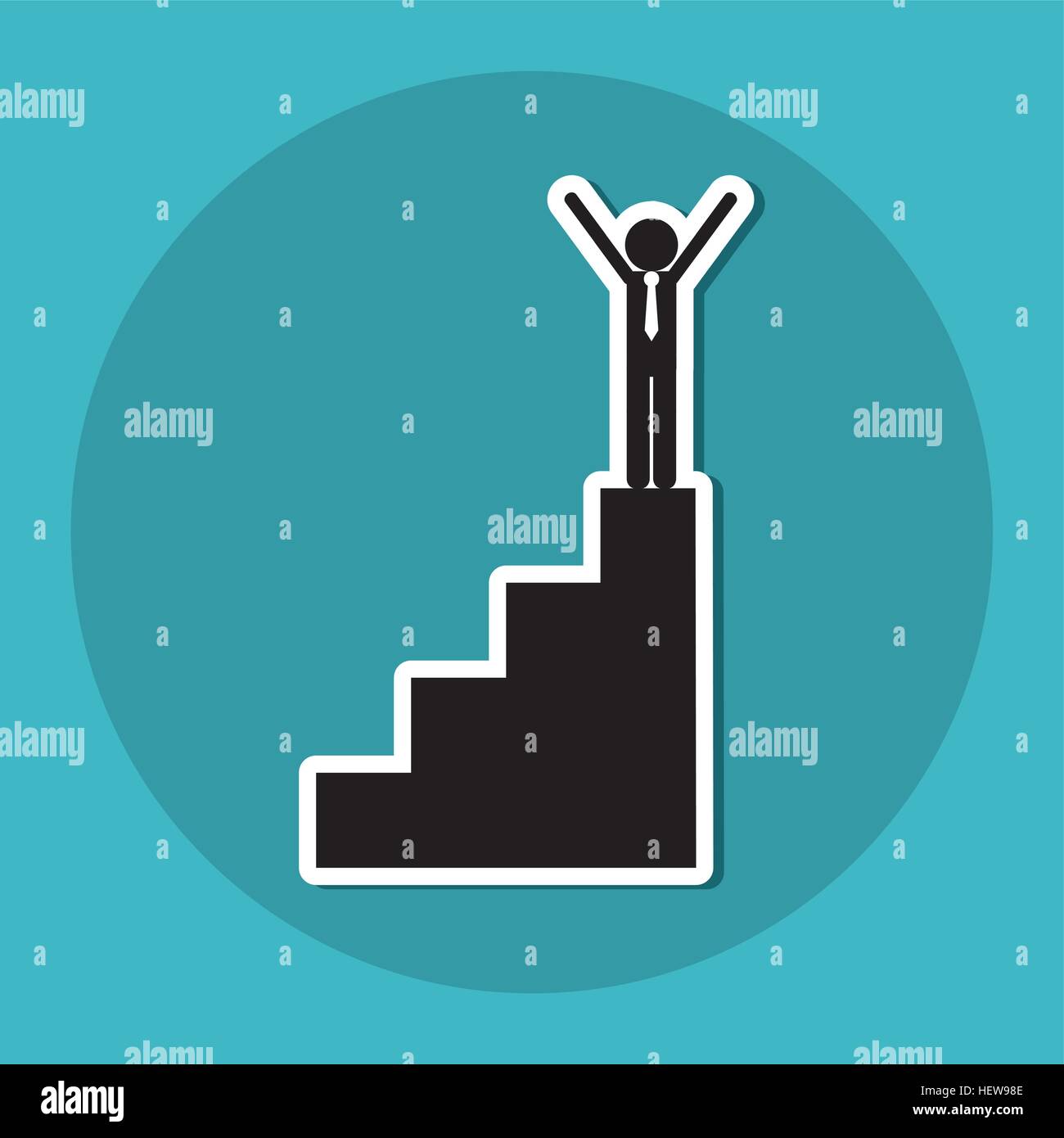 Winner and businessman design, vector illustration Stock Vector Image ...