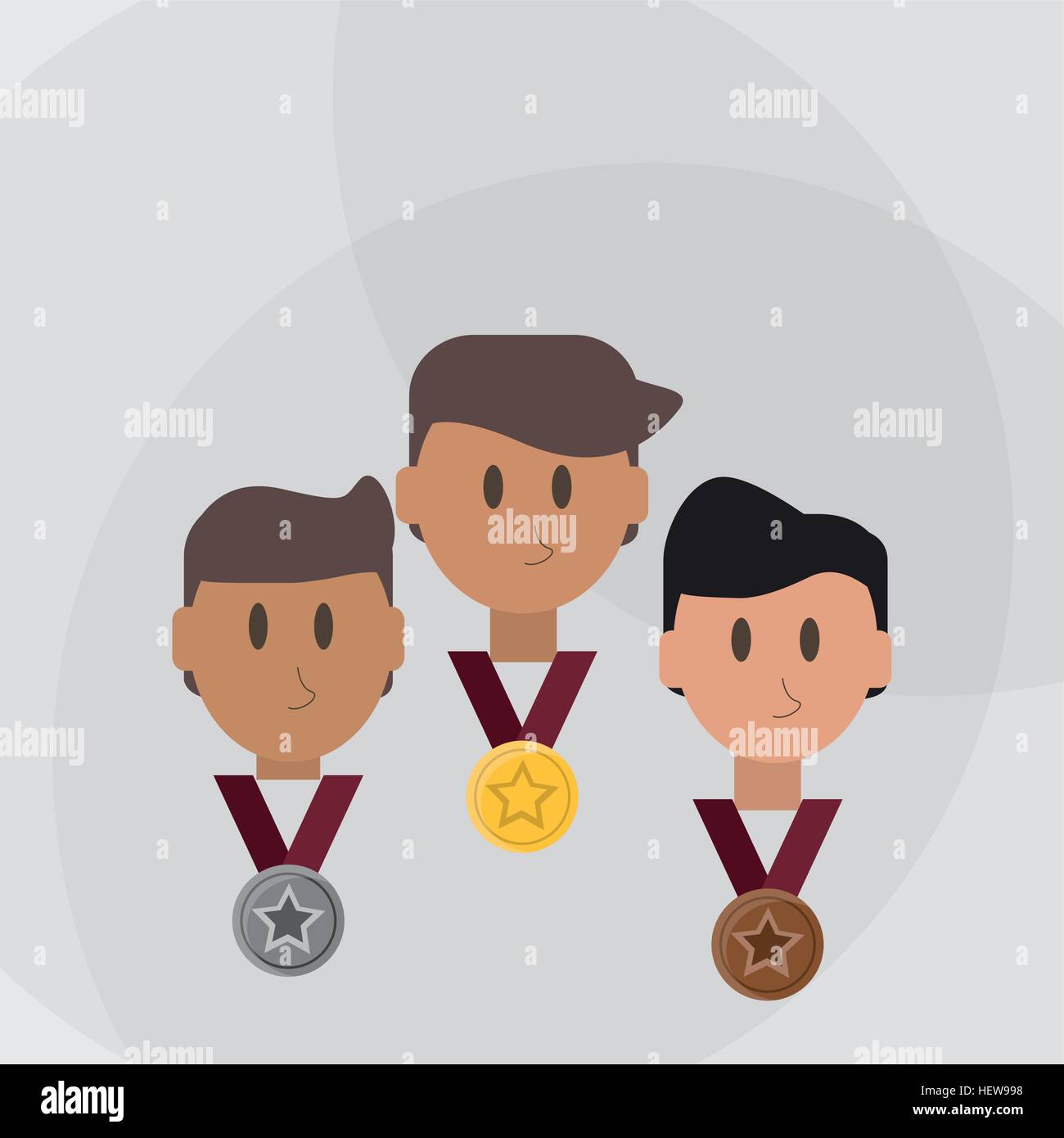 Winner and businessman design, vector illustration Stock Vector Image ...