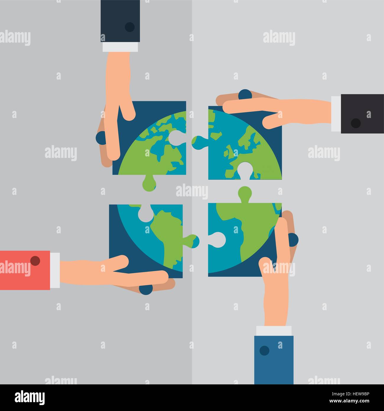 Teamwork with puzzle design Stock Vector Image & Art - Alamy