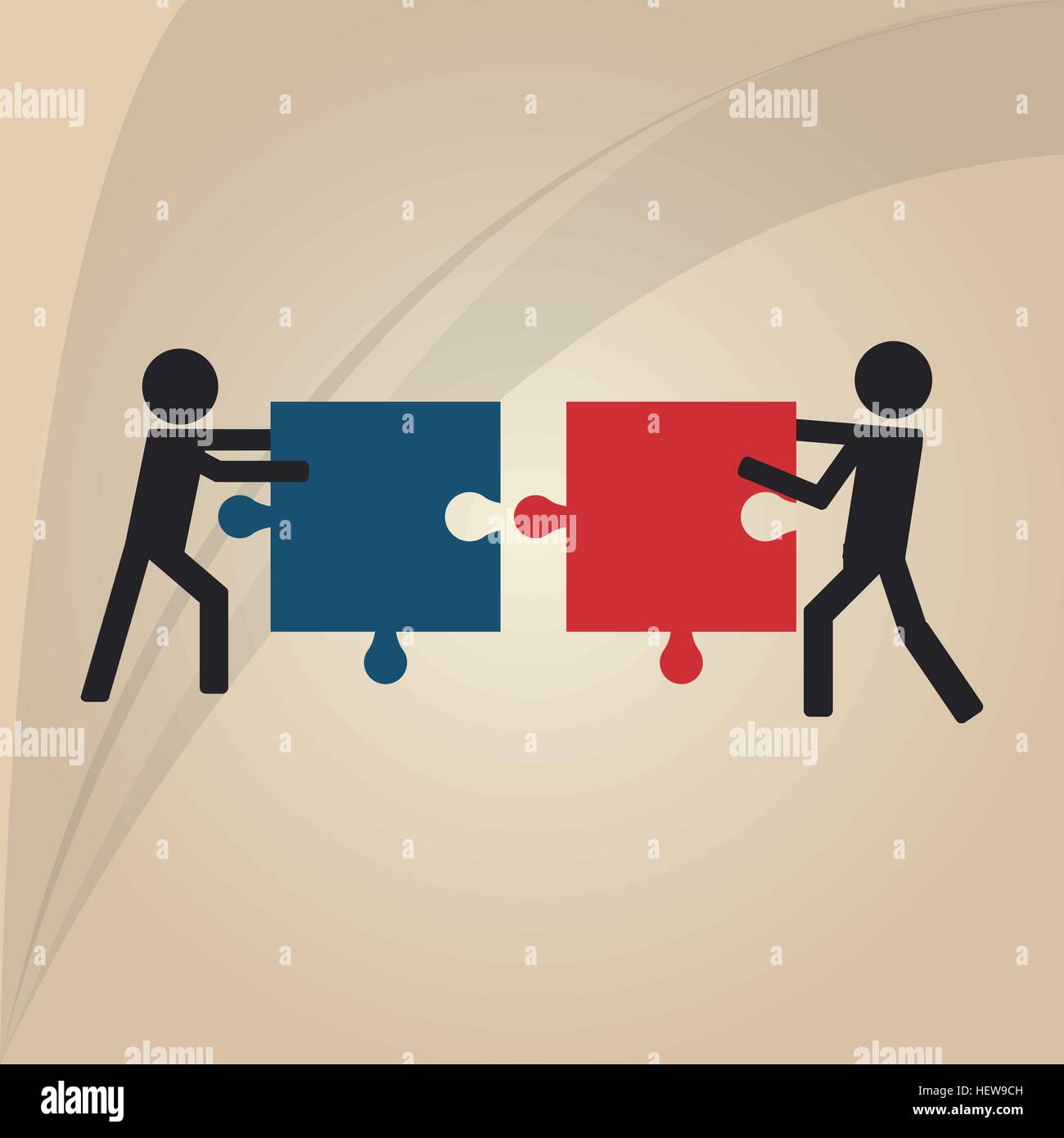 Teamwork with puzzle design Stock Vector Image & Art - Alamy