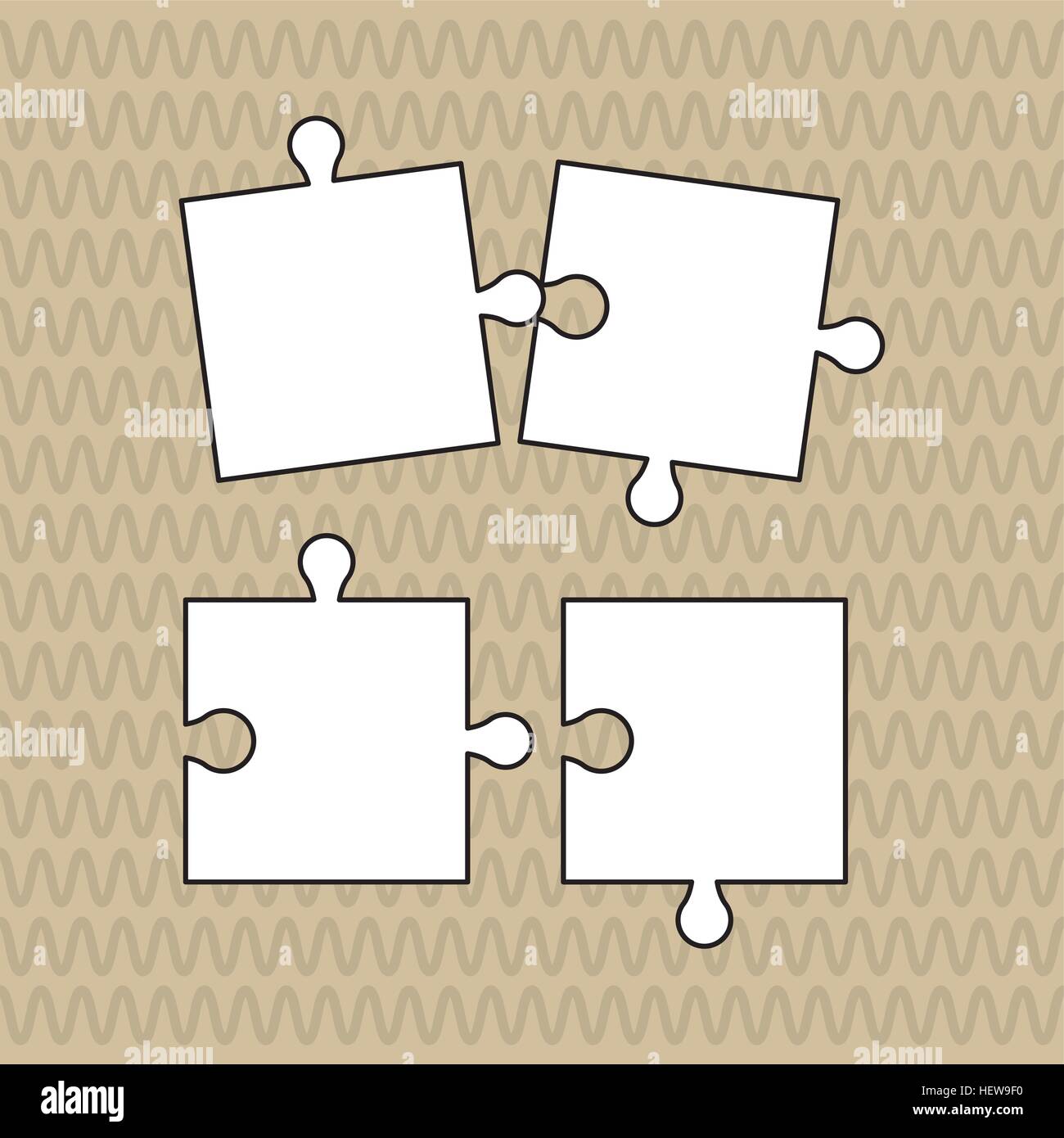 Teamwork with puzzle design, vector illustration Stock Vector Image ...