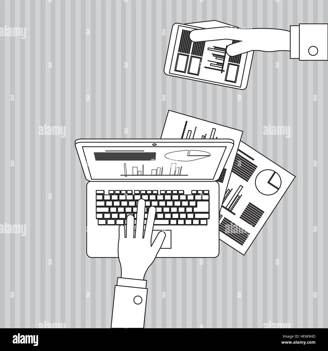 Infographic document design, vector illustration Stock Vector Image ...