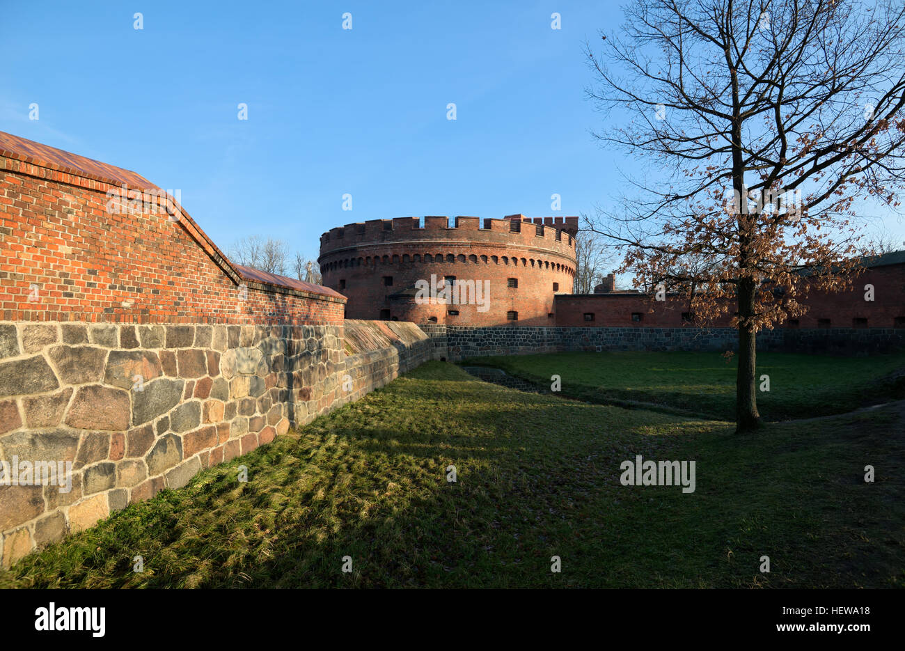 Defensive tower Dona, old german military fortification, was built in ...